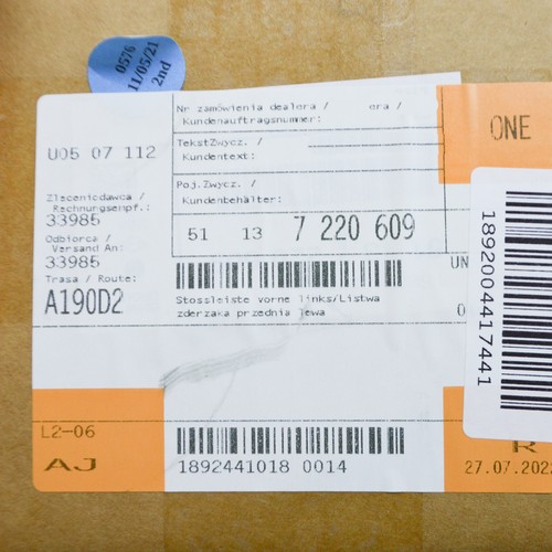 NEW BMW X3 F25 FRONT LEFT PANEL X-LINE ROCKER MOULDING 51137220609 ...