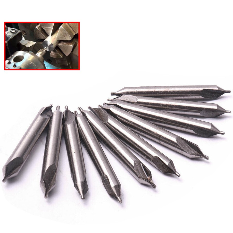 1/3/5mm HSS Center Drill Bit - 60 Degree Countersink Spotting Drill ...