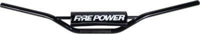New Fire Power Black Carbon Steel 7/8 Handlebars CR High Bend For MX ...