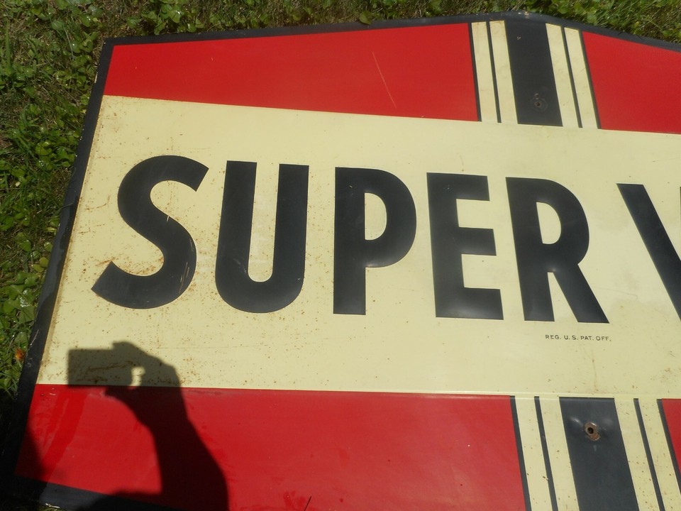 Vintage SUPER VALU Tin GROCERY STORE Advertising SIGN | eBay