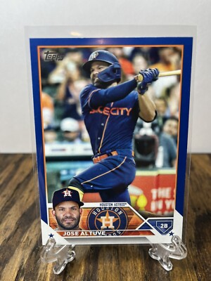 2023 Topps Series 1 JOSE ALTUVE Blue Parallel -HOUSTON ASTROS- #222 | eBay