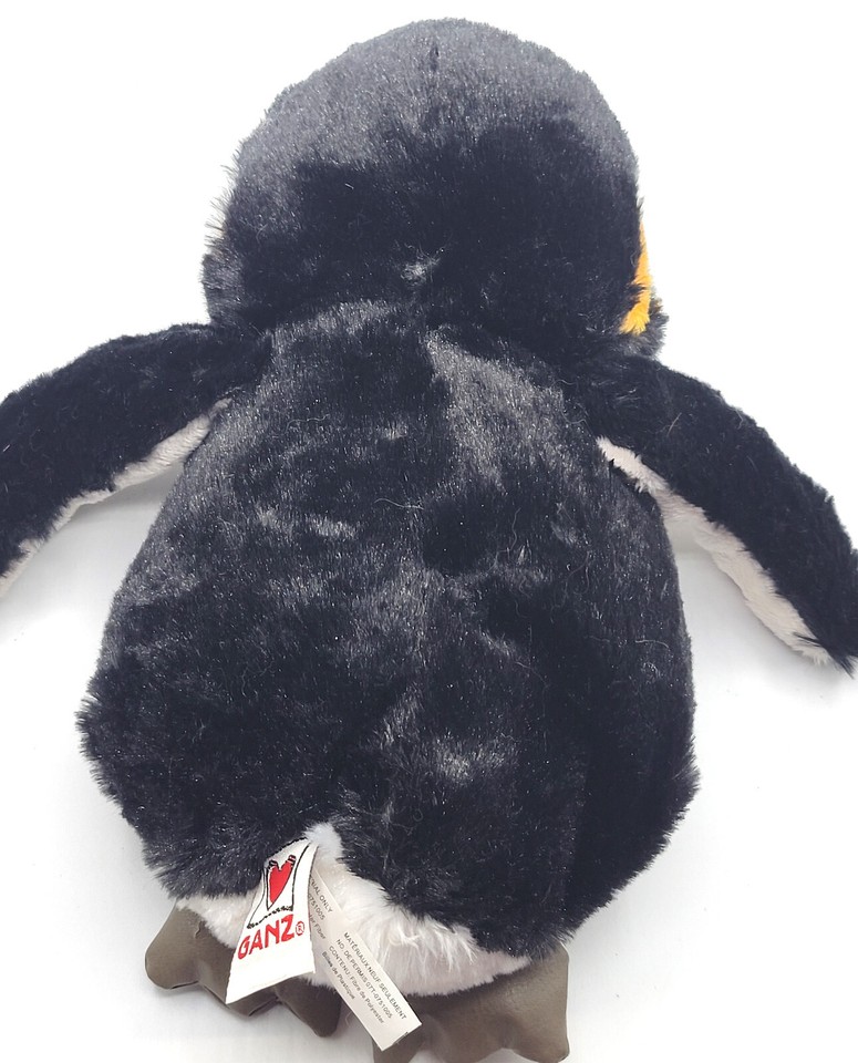 GANZ Penguin Bird Webkinz Plush Stuffie Animal Toy 9" Black White | eBay