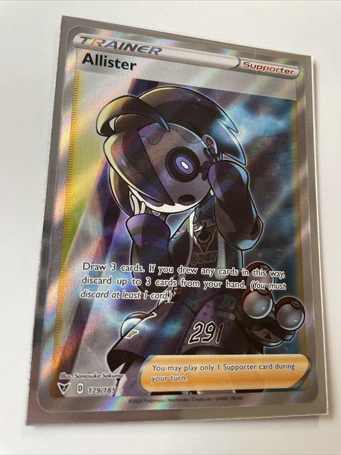 Pokémon TCG Allister Vivid Voltage 179/185 Holo Full Art for sale ...