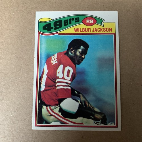 1977 Wilbur Jackson # 276 San Francisco 49ers Niners Topps NFL Football ...