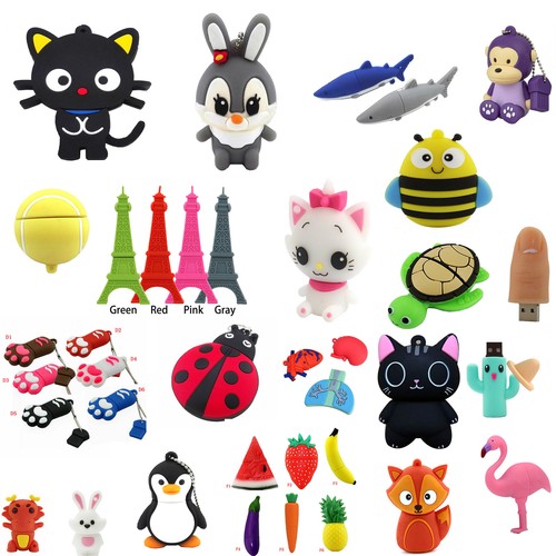 16GB Cartoon Cat Penguin Bee Pineapple Shark Fish USB Flash Drive ...
