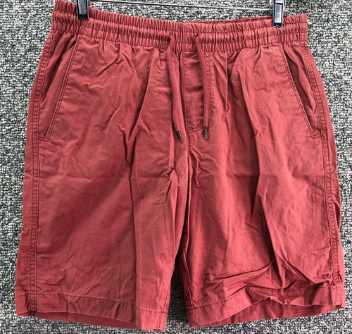 Copper & Oak Chino Bermuda Shorts Terracotta Mens Sz S Elastic Waist 9 ...