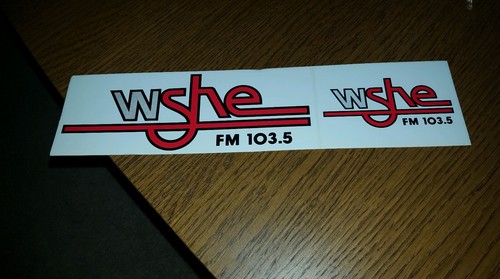 103.5 WSHE-FM Fort Lauderdale Miami Rare Original New Bumper Stickers ...