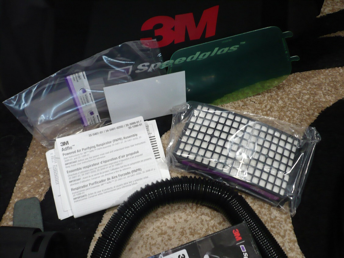 3M Speedglas G5-01TW Darkening Welding Helmet w / Adflo, Hornell ...
