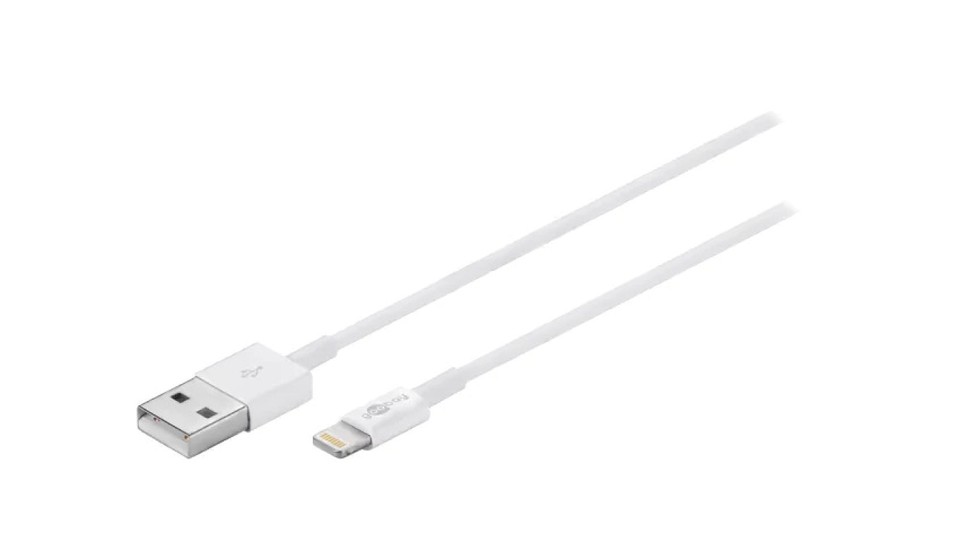 USB-LIGHT/0.5WH Kabel USB 2.0 Apple Lightning wtyk, USB A wtyk 0,5m ...