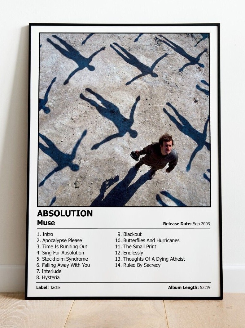 Muse Absolution Album Cover Muse Custom A4 Album Inspired Poster