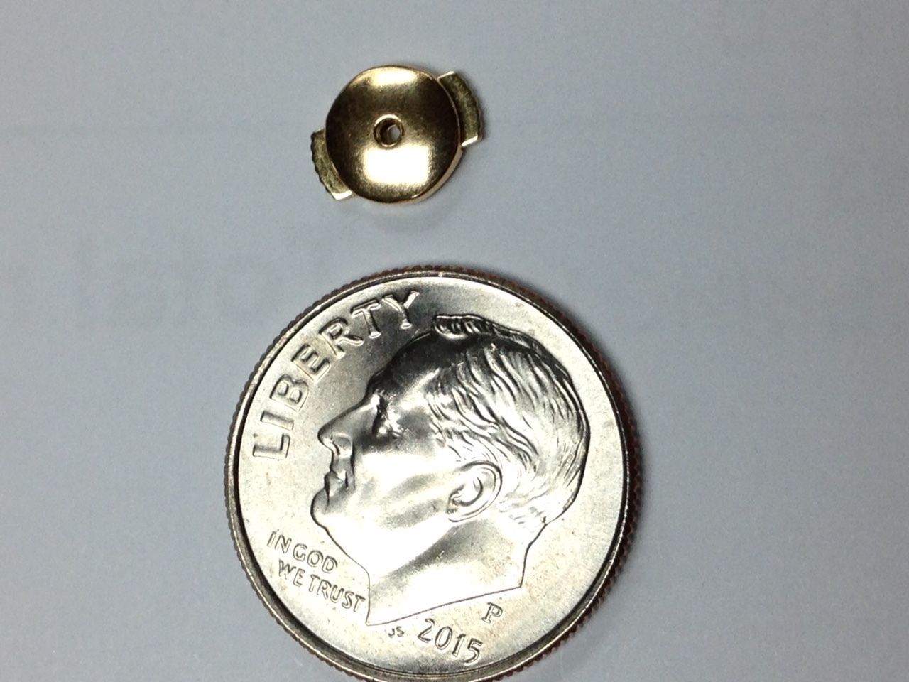 14Kt 14K White or Yellow 7MM La Pousette Alpa Earring Back (fits .9mm ...