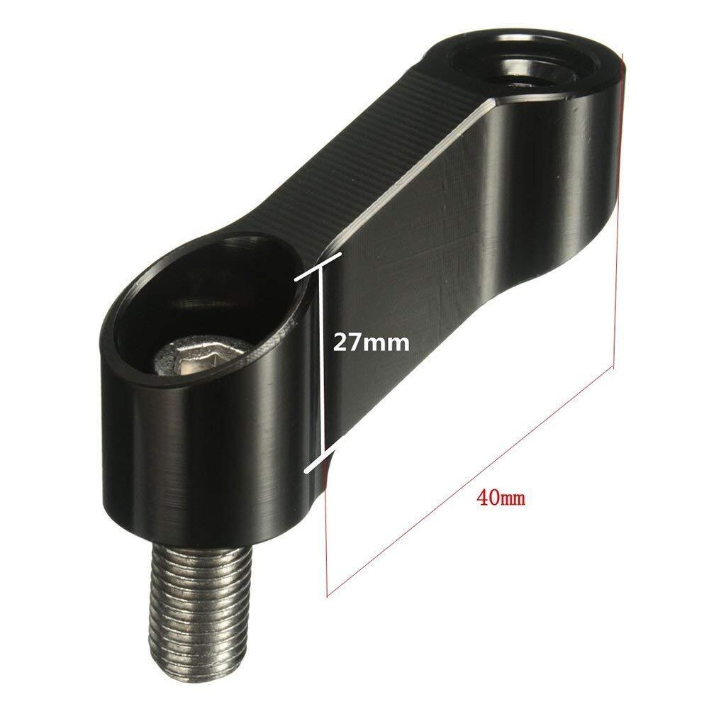 Black 10mm Motorcycle Mirrors Riser Adaptor For Ducati Monster 800 / S ...