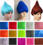 DELUXE ADULT TROLL WIG THING ONE TWO GNOME CLOWN COSTUME TROLLS BLUE ...