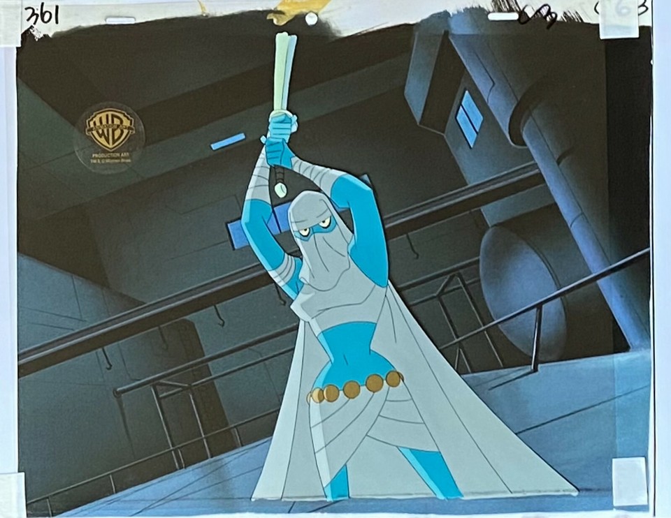 BRUCE TIMM rare CURARE cel C3 Sword BATMAN BEYOND A Touch Of Curare WB ...