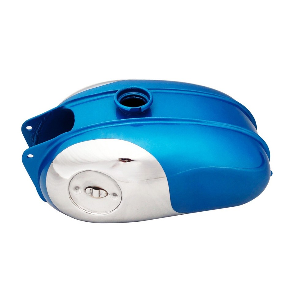 Petrol Fuel Tank Chrome & Blue Painted BSA BANTAM D7 D10 D14 D175 ...