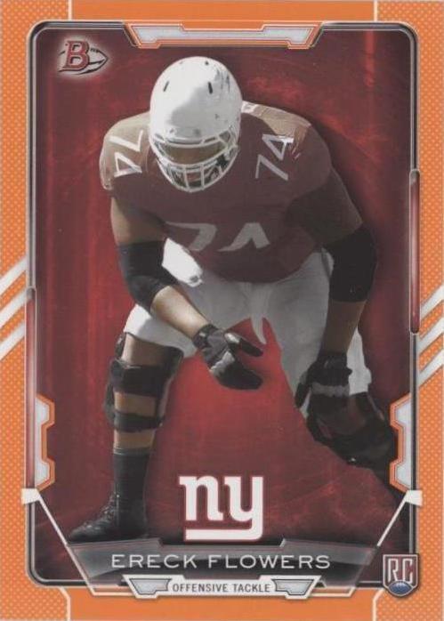 2015 Bowman - Rookies Ereck Flowers #21 Orange /299 (RC) for sale ...