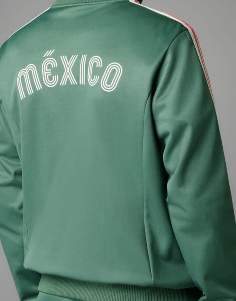 adidas Originals Mexico Beckenbauer Men's Track Top in Green adidas Originals Mexico Beckenbauer Men's Track Top in Green