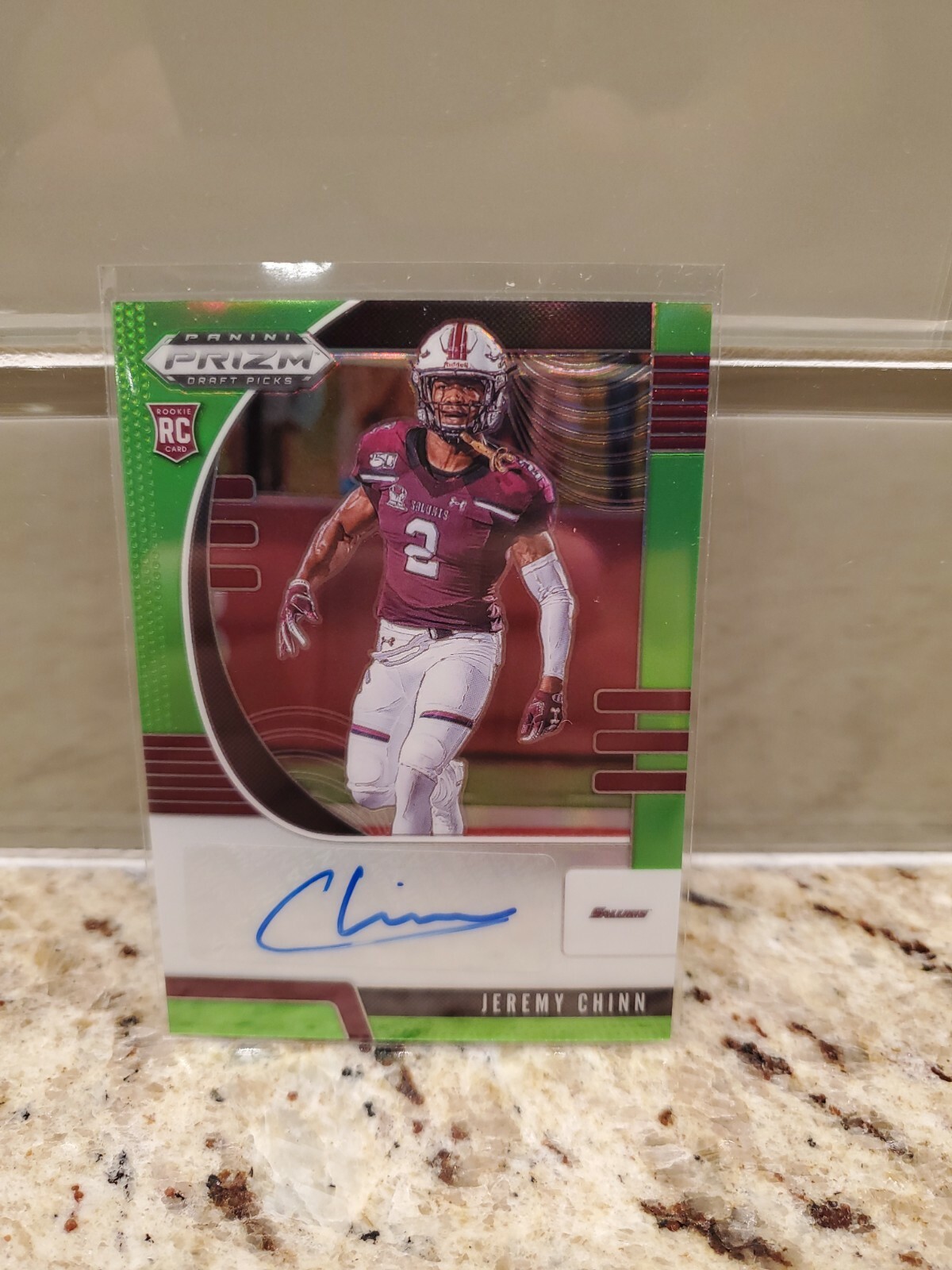 2020 Prizm Draft Picks Jeremy Chinn (Green Prizm Auto 072/125) Rookie ...