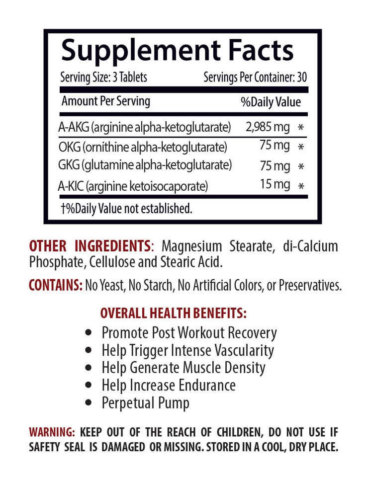 Muscle Growth Capsules - NITRIC OXIDE 3150mg - Increased Muscle Pump 2B ...