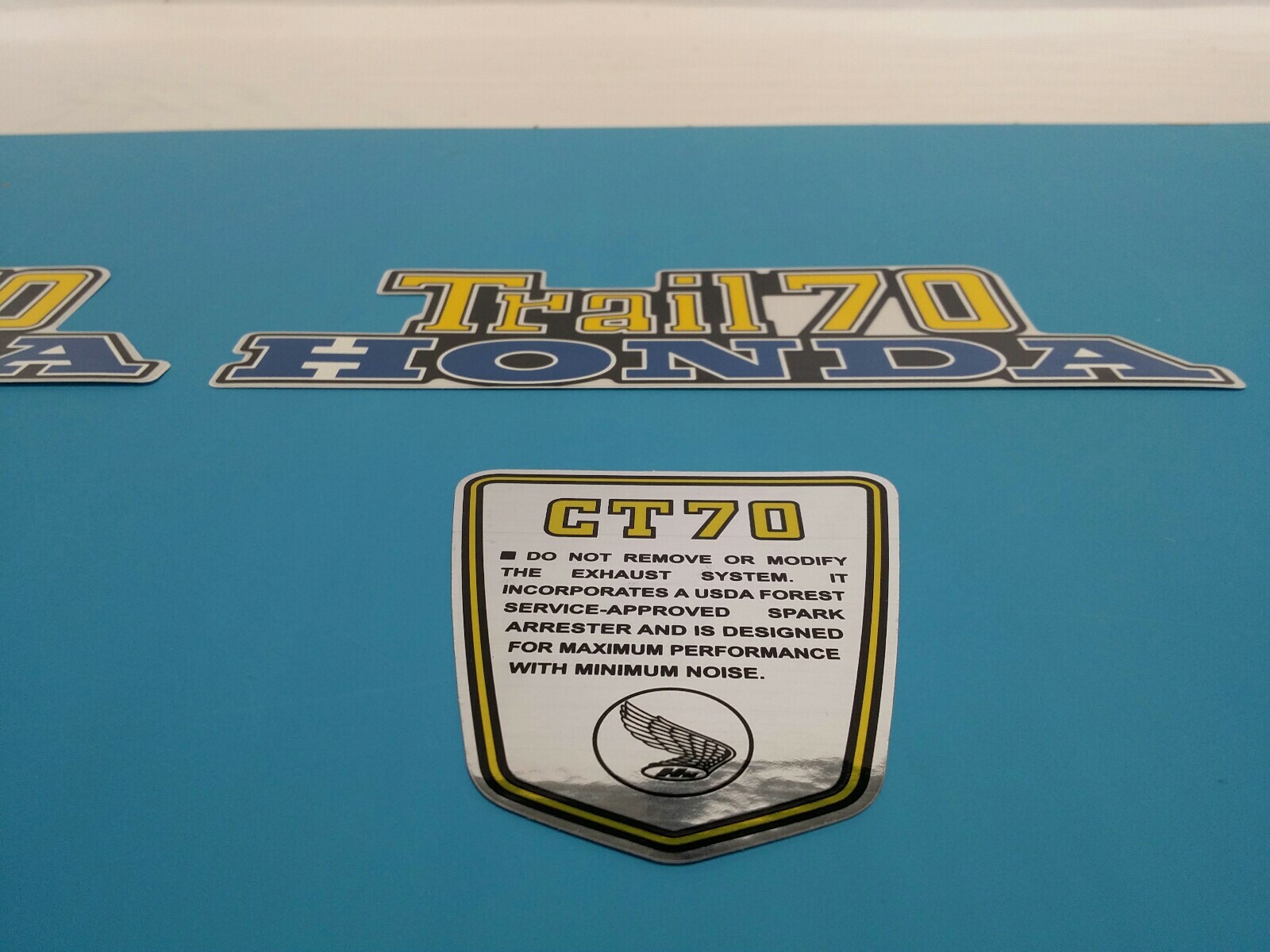 HONDA CT70 TRAIL70 1976 FRAME DECAL GRAPHIC SET (#H61) | eBay