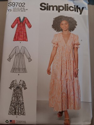 Simplicity - S9702 - Misses' Empire Dress - 3 Lengths | eBay