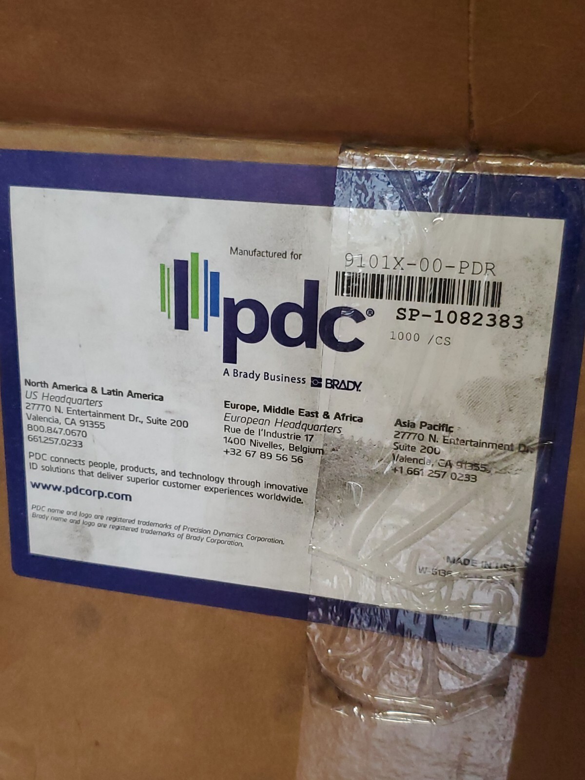 PDC 9101X-00-PDR DataMate Chart Labels Portrait w/holes, 1/2” x 1 ...