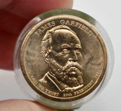 James Garfield Presidential Dollar Roll ~ BU 12 COINS~ Danbury Mint ...
