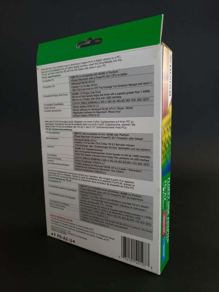 FUJIFILM Floppy Disk Adapter FD-A2 Vintage Flash Path for Smart Media ...