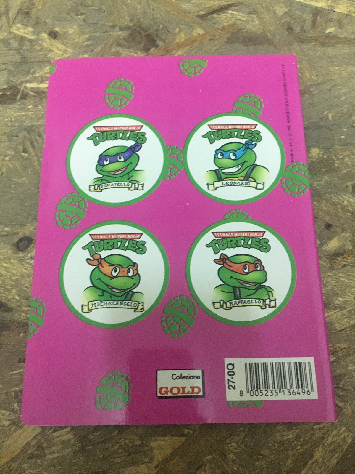 TARTARUGHE NINJA-TURTLES NINJA-90s’PIGNA italy notebook school-quaderno ...