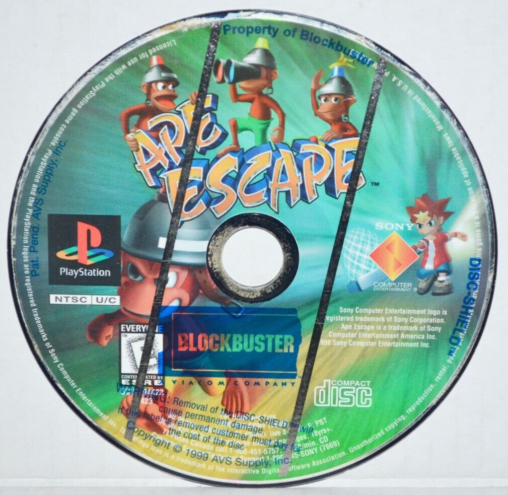 Ape Escape (Sony PlayStation 1, 1999) PS1 PSOne PSX Black Label | eBay