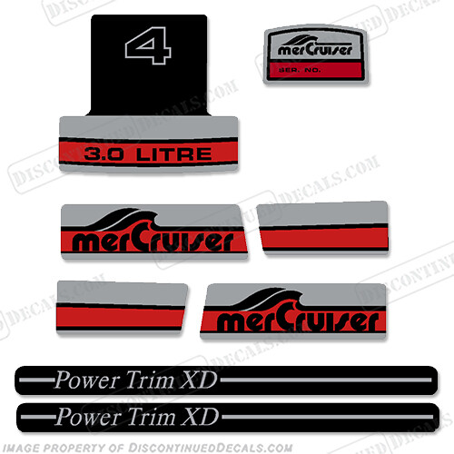 Fits Mercruiser Alpha One 3 Liter V4 Decals - Discontinued Decal ...