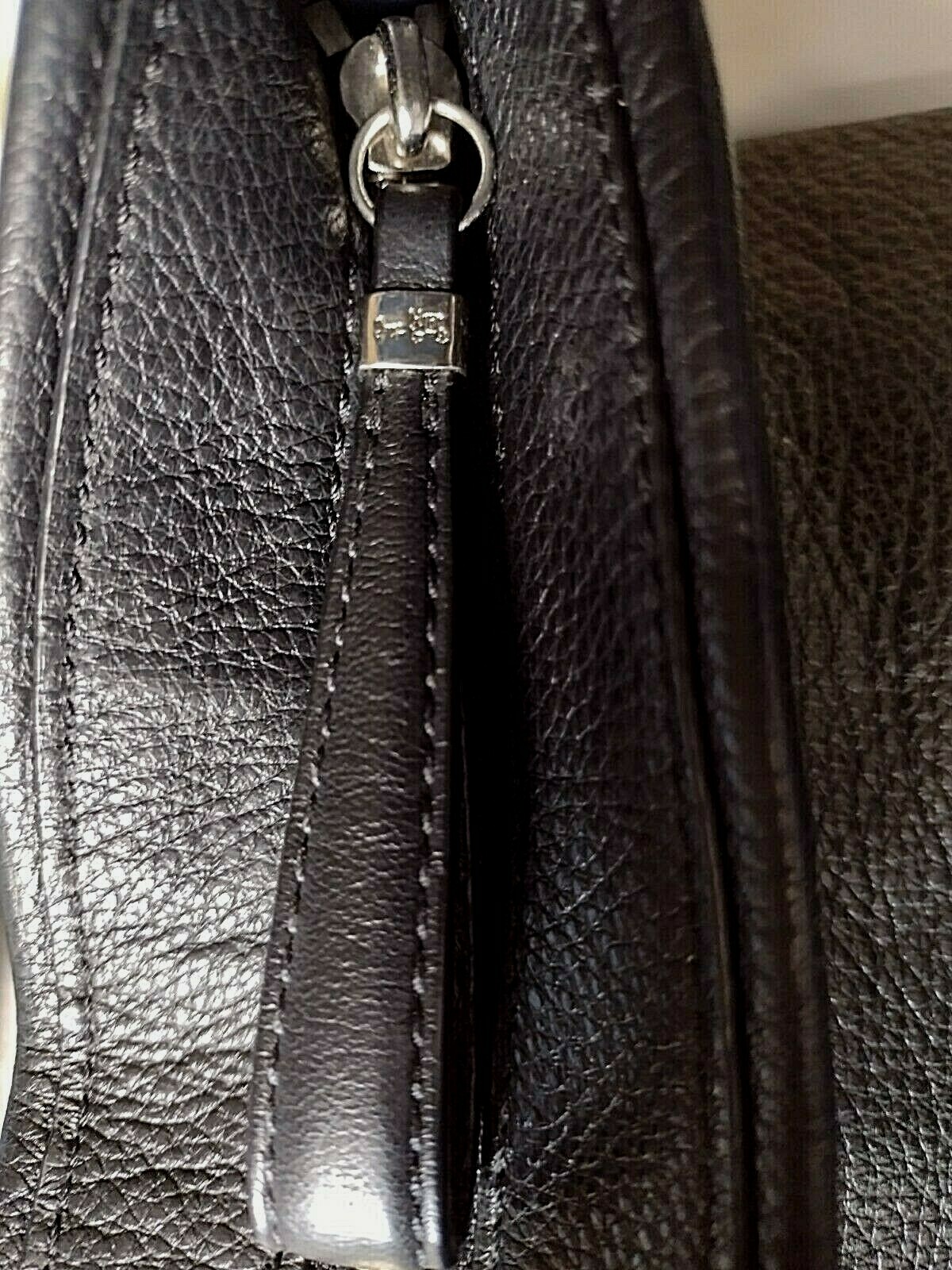 COACH Black Leather Hobo Purse XLG - Gem
