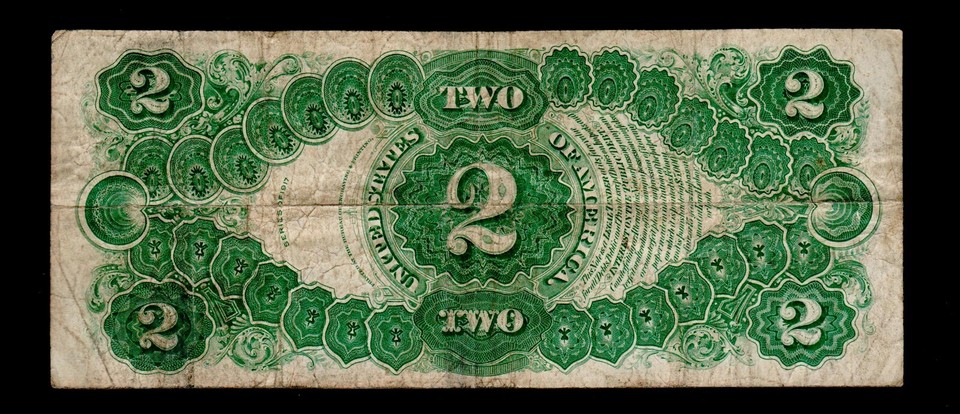 $2 1917 Large Size Legal Tender Note Red Seal Free Shipping (AH3) | eBay