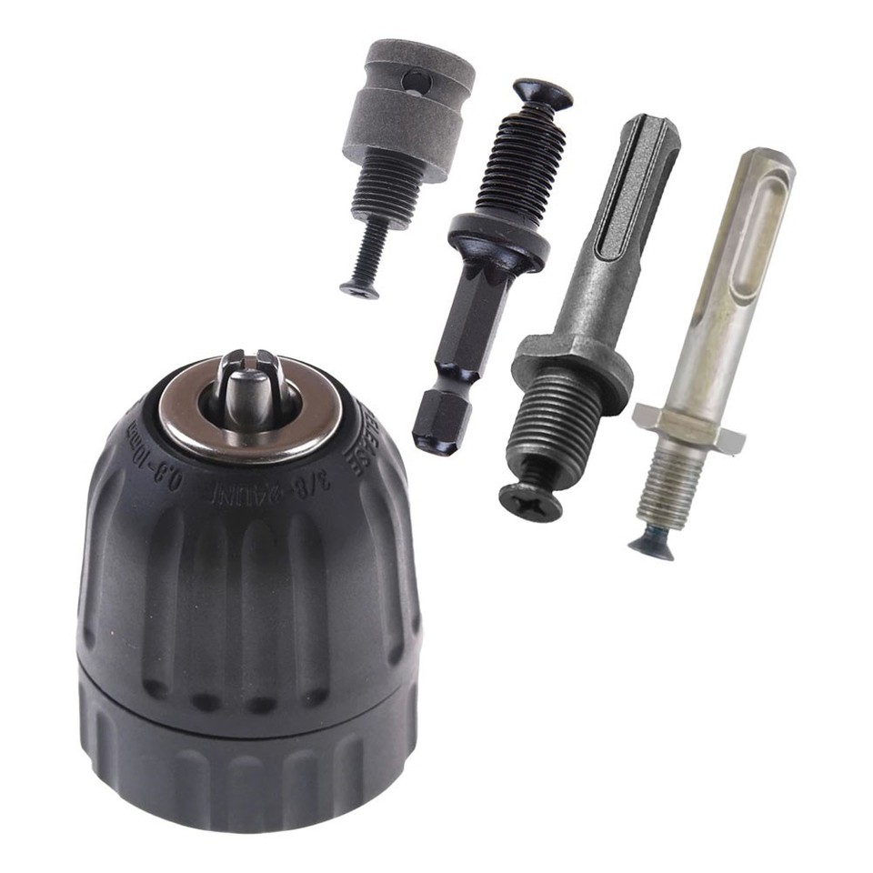 Precision Drill Adapter Black Reverse Thread Conversion Tool Round ...