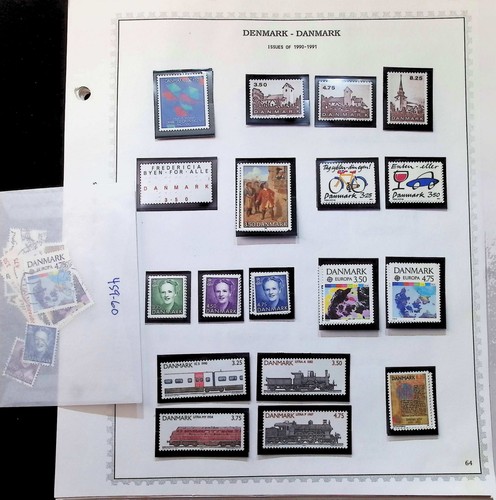 Denmark Collection On Minkus Album Pages 1990-1996 Mint Highly Complete ...