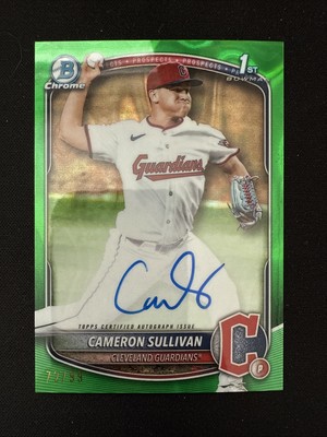 2025 BOWMAN CHROME 1ST BOWMAN CAMERON SULLIVAN GREEN LAVA AUTO /99 | eBay