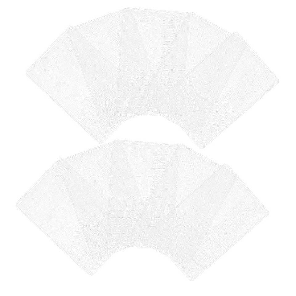 50 Pcs Plastic Id Holder Card Covers for Debit Cards Badge Protector ...