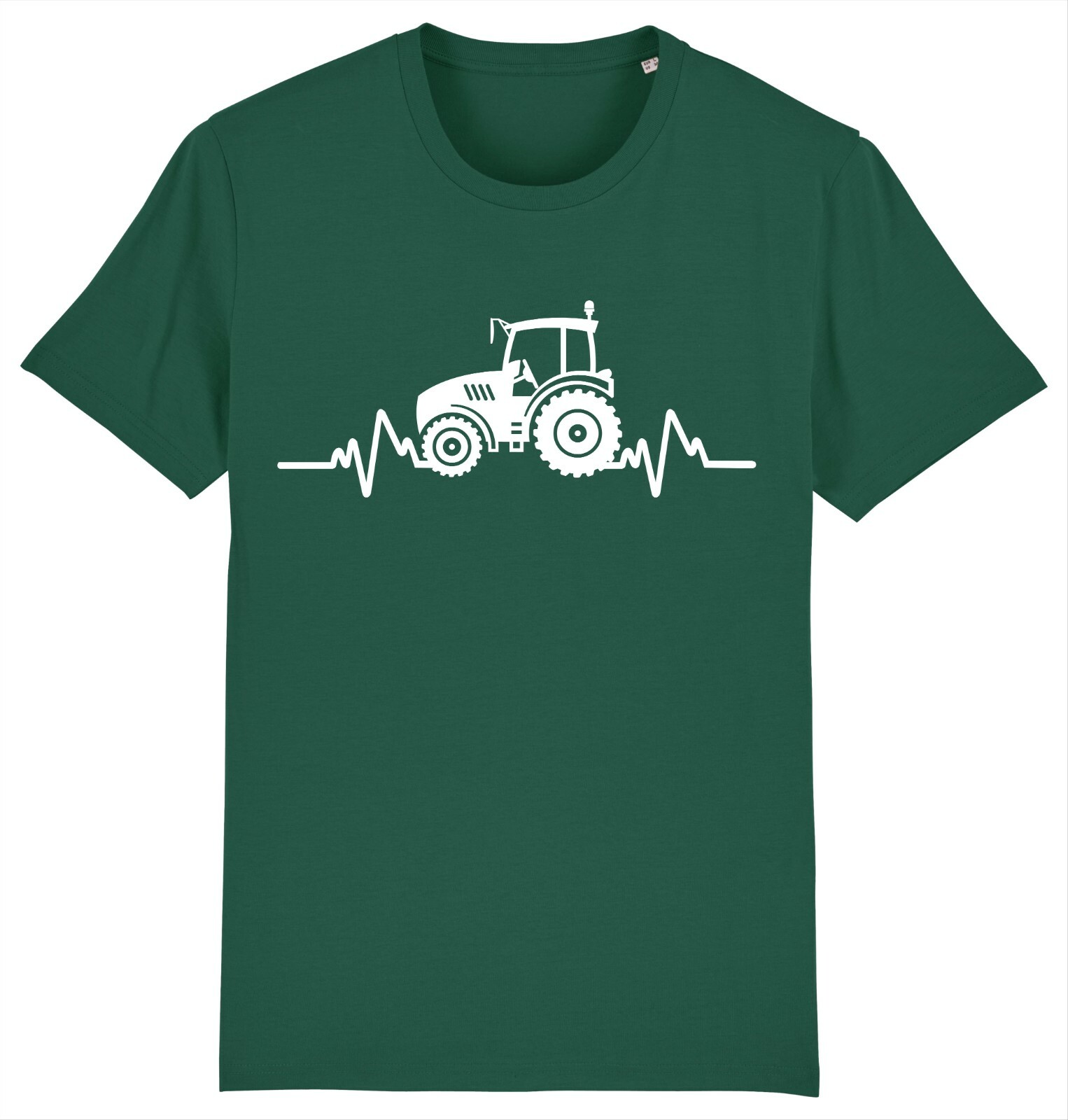 Tractor Heartbeat Pulse Farmer Farming Funny T Shirt สถานีตำรวจภูธร