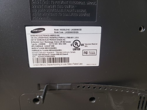 Samsung ln32b360c5d Class 32" 720p 60Hz LCD HDTV | eBay