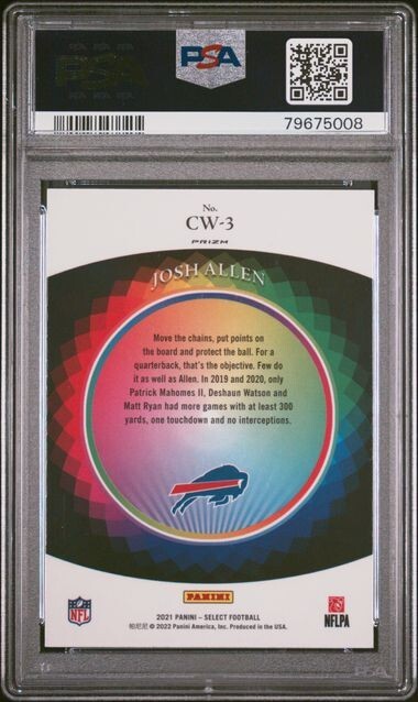 2021 Panini Select Color Wheel Josh Allen #CW3 PSA 10 BILLS | eBay