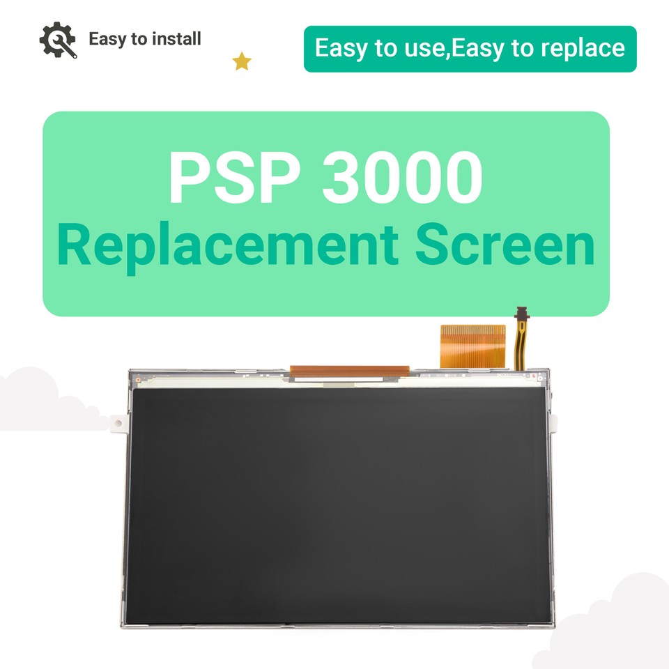 LCD Display Screen for PSP3000/ 3000 Replacement Display Screen Total ...
