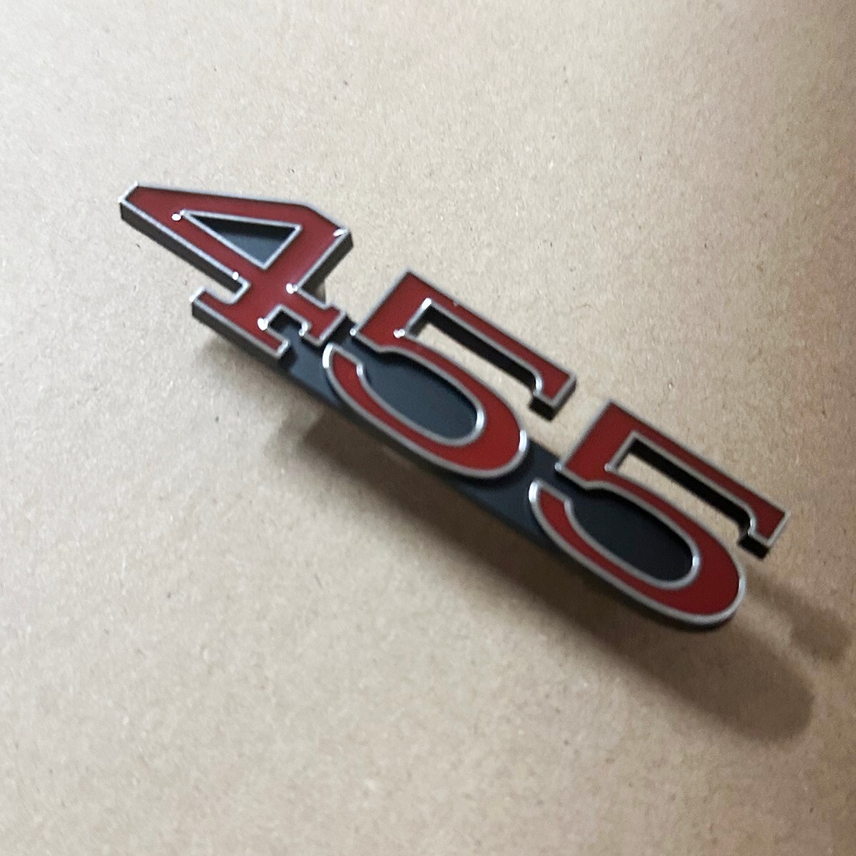 2Pc Chrome Red 1970-1974 Fender 455 Emblems 3D Badges Replacement ...