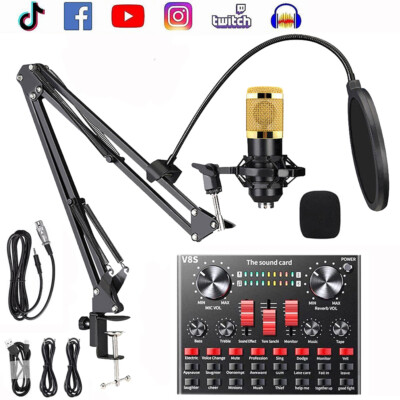 BM800 Condenser Microphone Music Podcast Mixer Equipment Home Studio ...