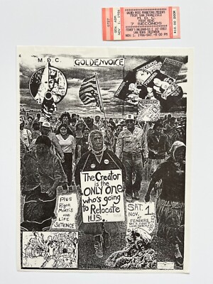 7 Seconds MDC Flyer Ticket Set Punk Minor Threat Stains Poster Misfits ...