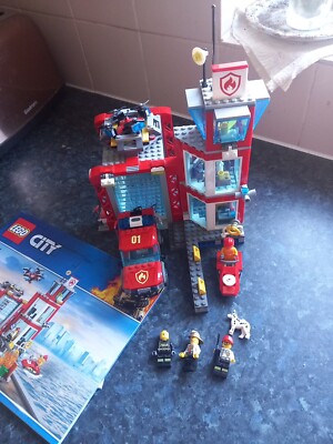 Lego City 60215 Fire Station Retired Complete + Instructions ...