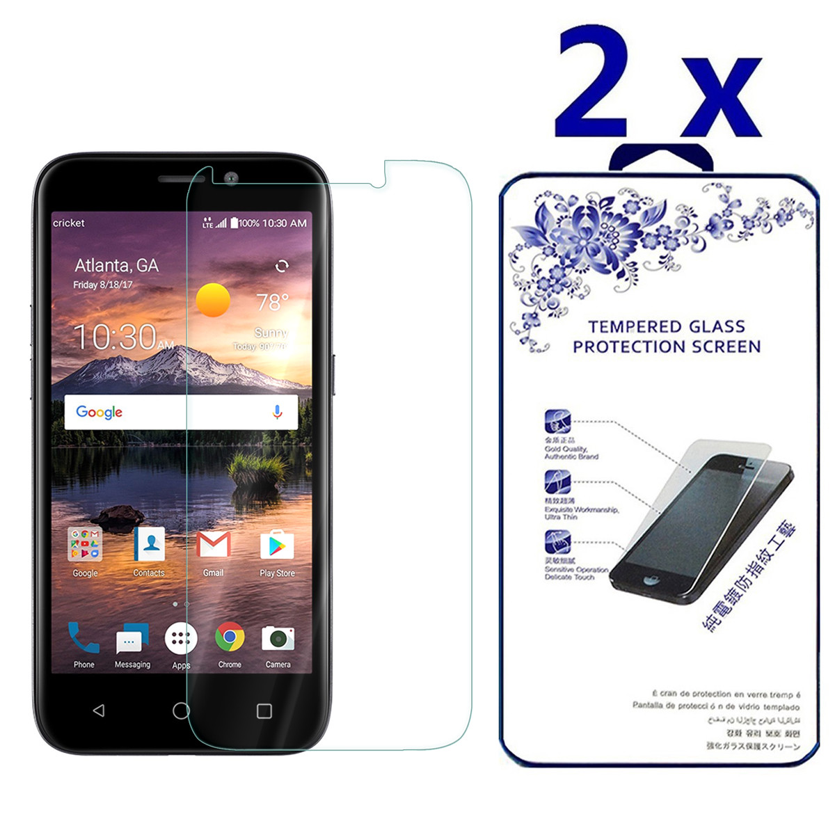 2-Pack For ZTE Overture 3 (Z851M) Tempered Glass Screen Protector | eBay