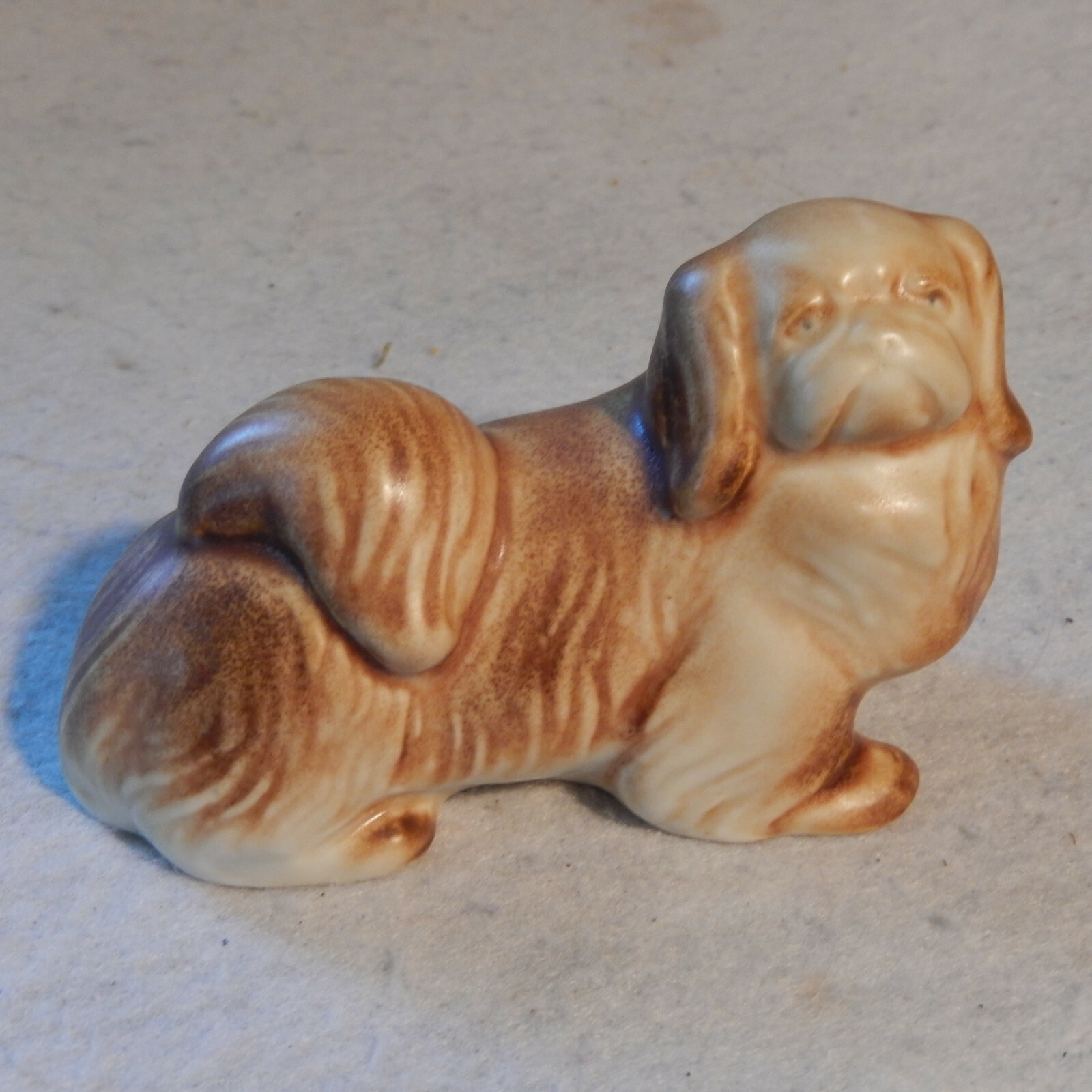 ARABIA Finland Pottery RARE Dog Figure Pekingese Figurine Signed Statue ...