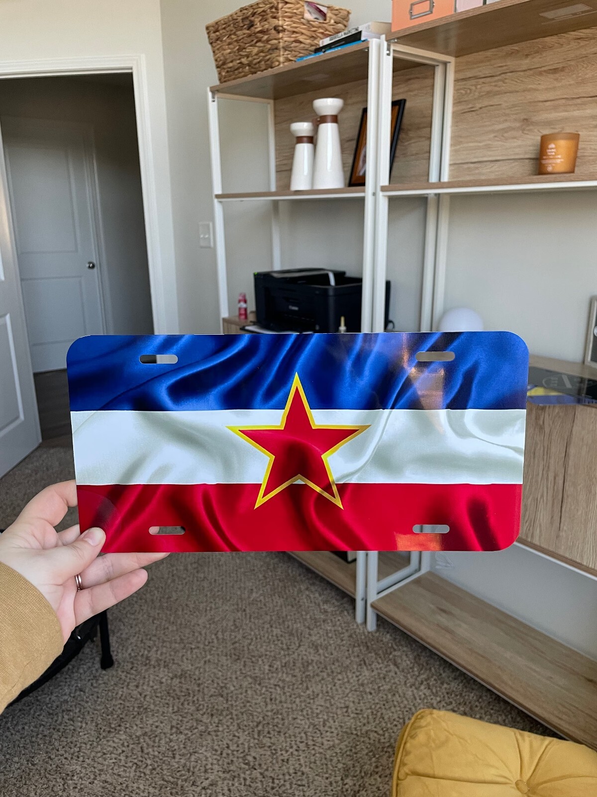 Yugoslavia Flag Decorative Front License Plate | eBay