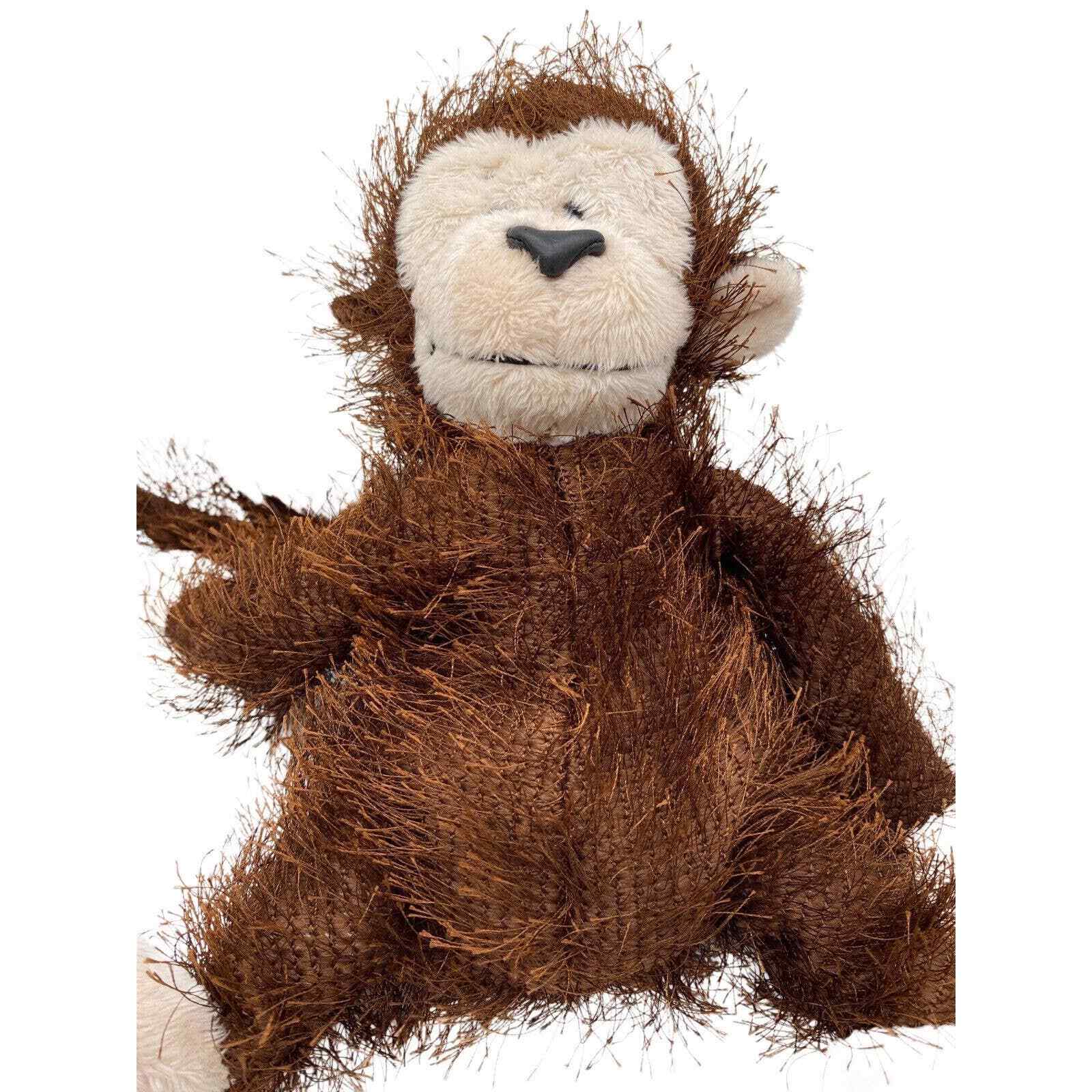 Webkinz MONKEY HM008 Eyelash Brown Plush Stuffed Animal Soft Shelf ...