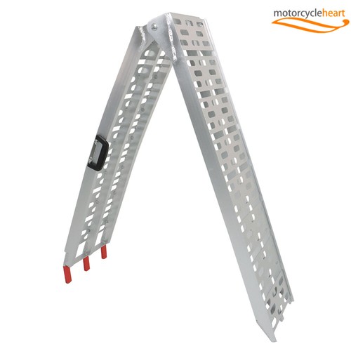 7.5' Heavy Duty Aluminum Folding Loading Ramp Motorcycle Arched Truck ...